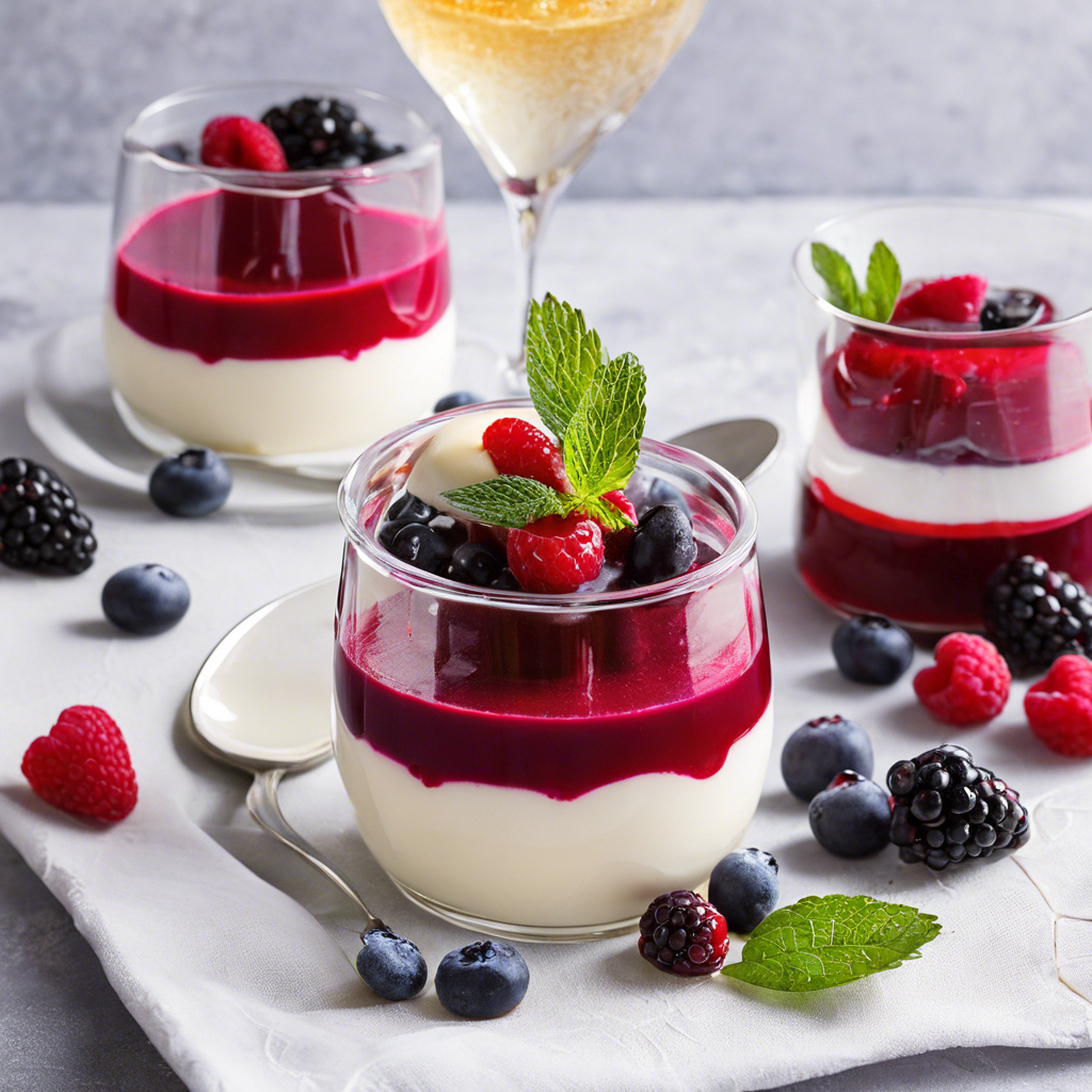 Vanilla Panna Cotta with Berry Sauce – thenorthbites