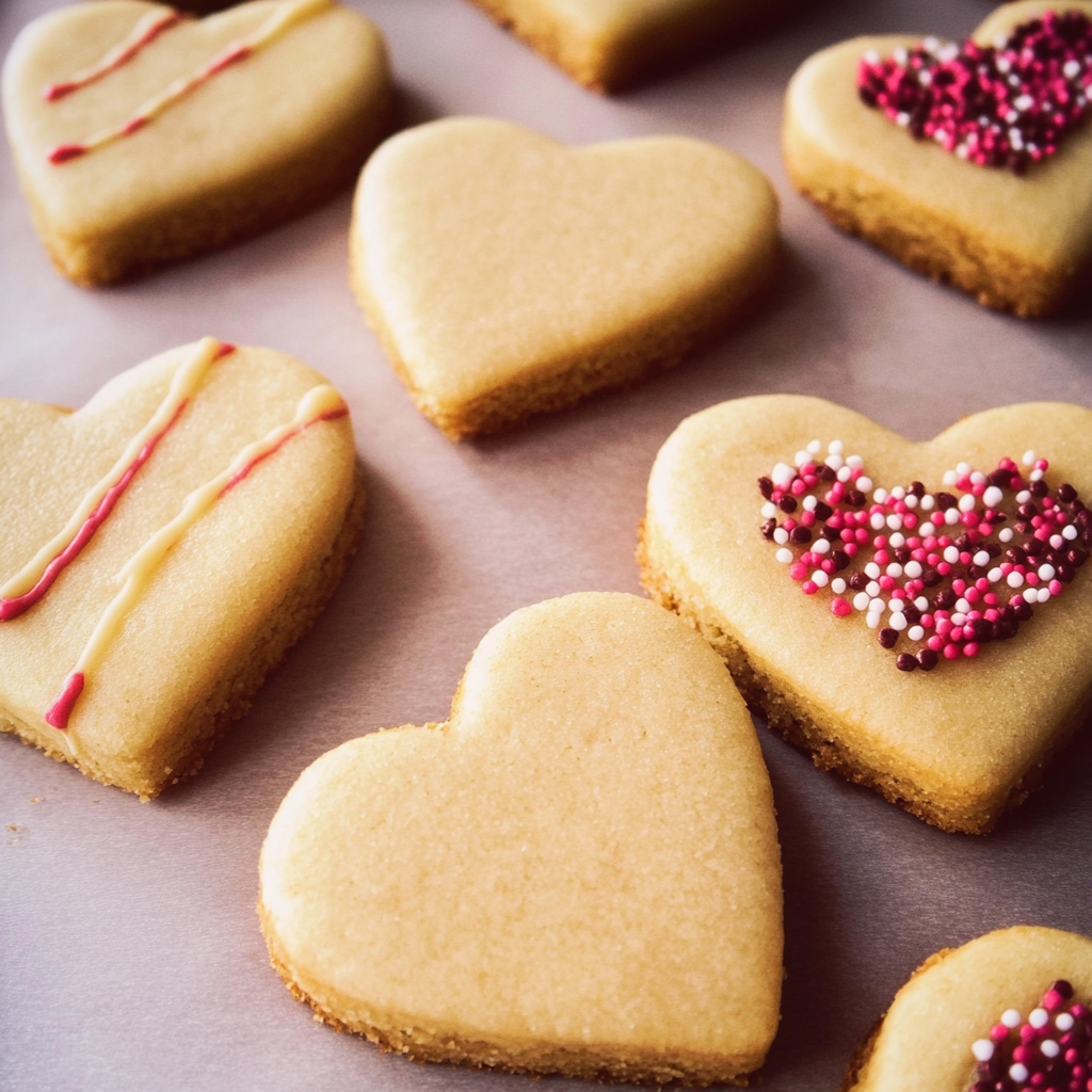 Valentine’s Shortbread Hearts – thenorthbites